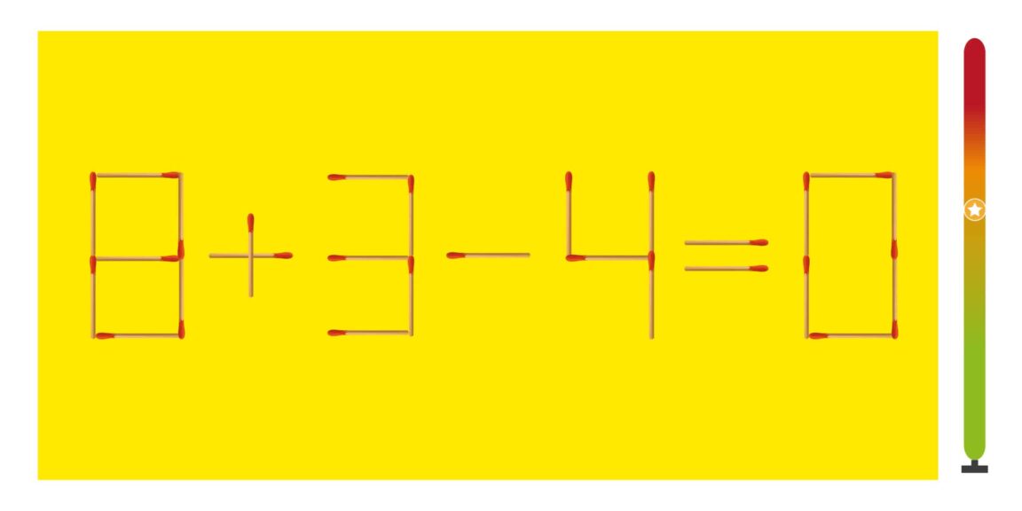 IQ Test: Move only one match to solve the equation in less than 20 ...