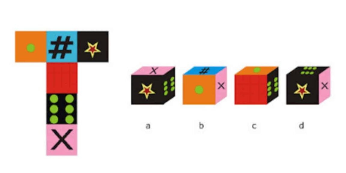 IQ Test: Which cube matches the one in the picture? Challenge your ...