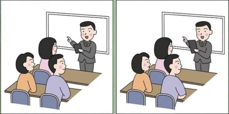 Spot the difference: Find the 3 differences between two images of a ...
