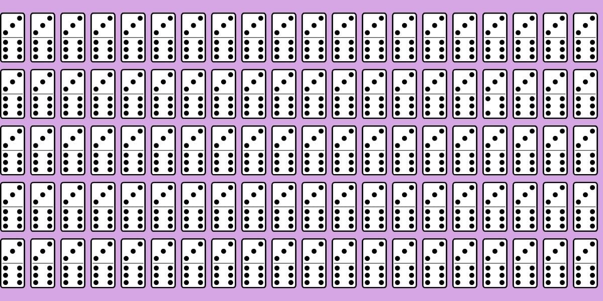 Observation brain teaser: Can you spot the odd domino in less than 15 ...