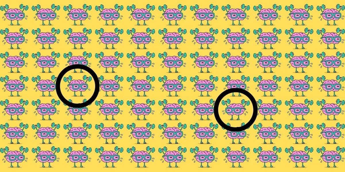 Visual test: Do you notice the 2 odd brains? Hurry up! You've only got ...