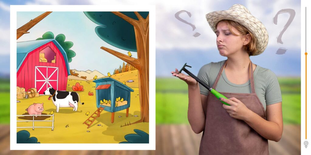 Only the most attentive manage to spot the hen in less than 10 seconds.