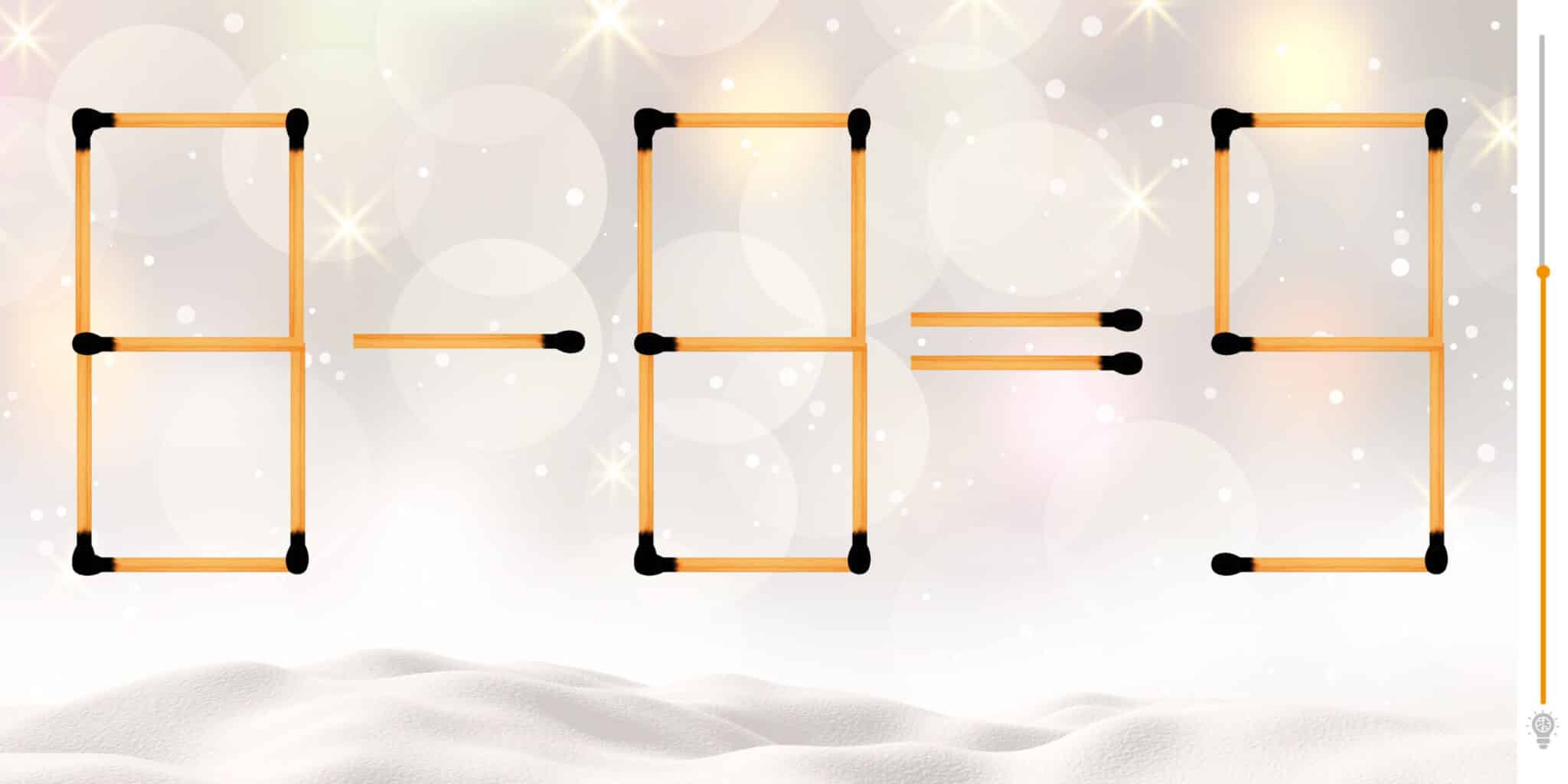 Put your IQ to work and move just one match!