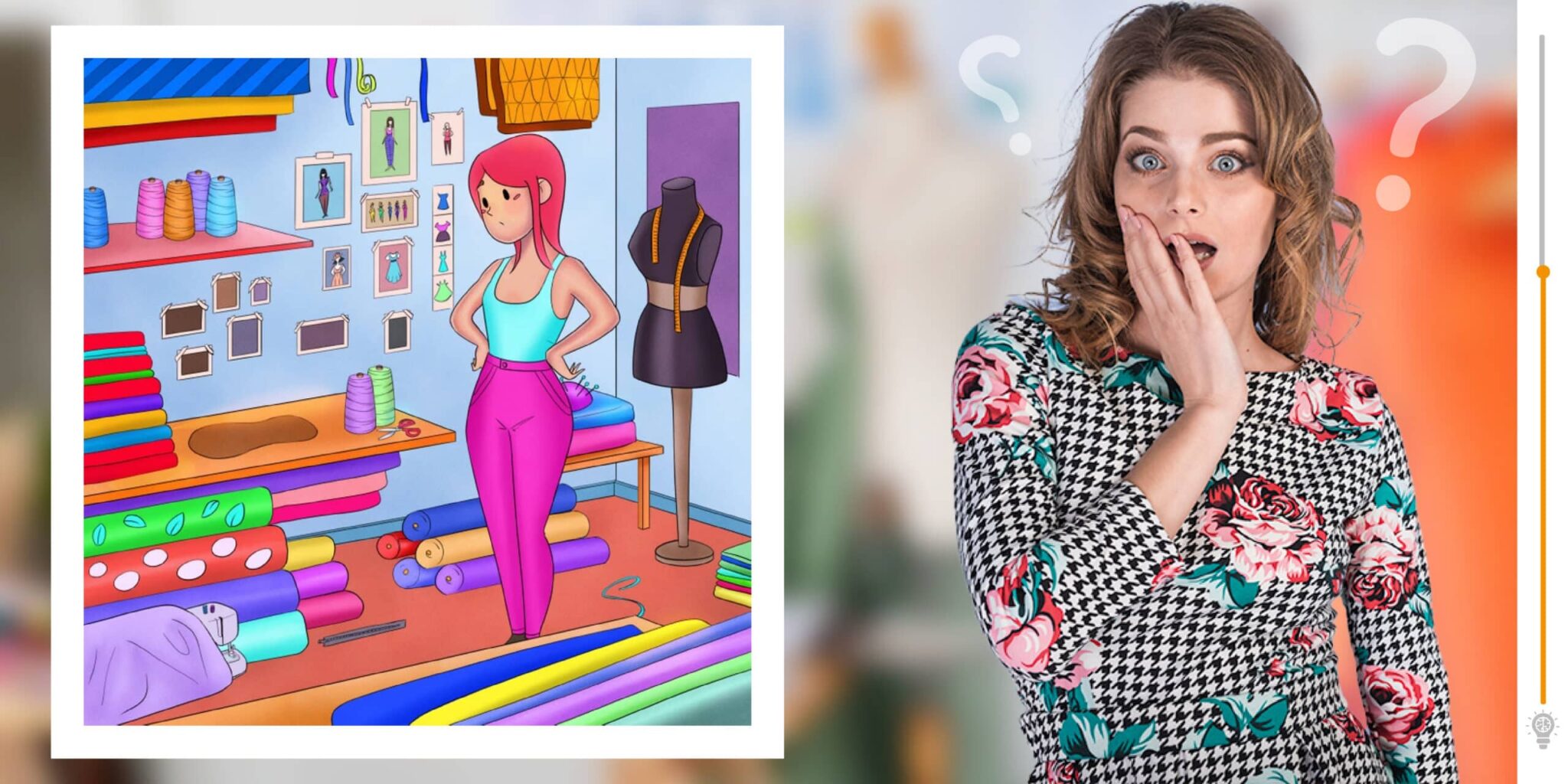 Without the help of another person, try to find the sewing machine in ...