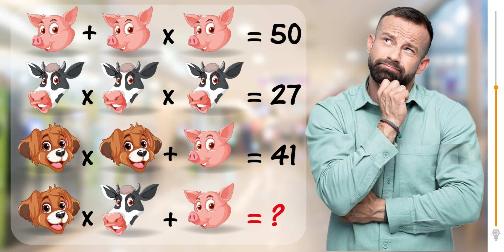 Are you perceptive enough to find the value of animals in less than 60 ...