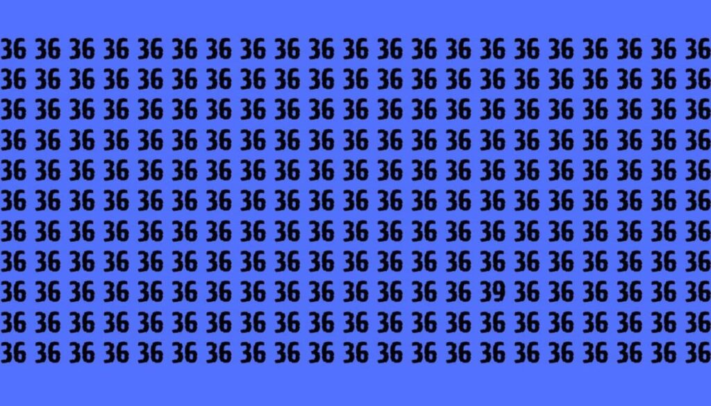Accept the challenge: can you find the 39 hidden among the 36 in 10 ...