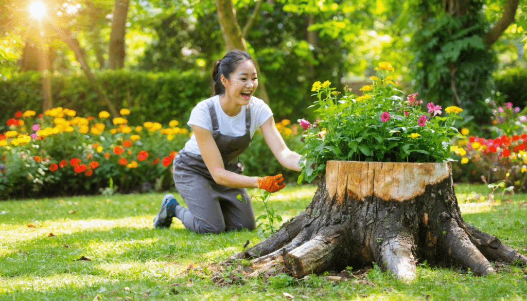 Effortless tree stump removal: the natural method that transforms your yard